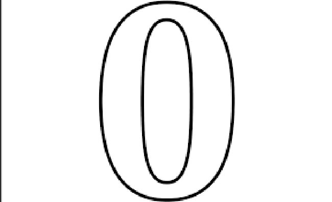25+ Desenhos do Número 0 Para Imprimir e Colorir (Moldes)