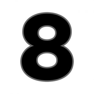 25+ Desenhos do Número 8 Para Imprimir e Colorir (Moldes)