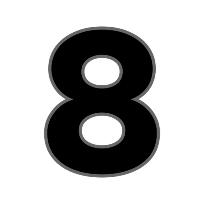 25+ Desenhos do Número 8 Para Imprimir e Colorir (Moldes)