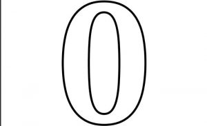 25+ Desenhos do Número 0 Para Imprimir e Colorir (Moldes)