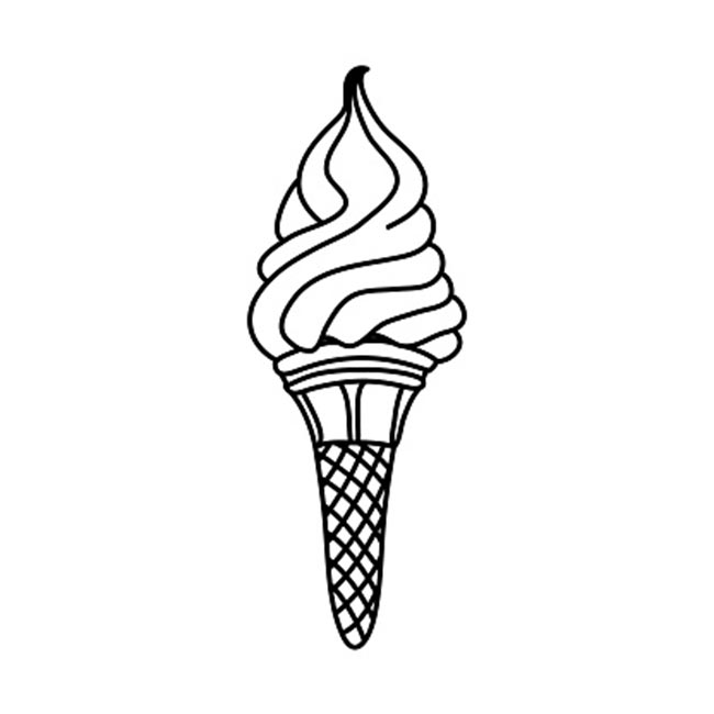 25+ Desenhos de Cone para Imprimir e Colorir/Pintar