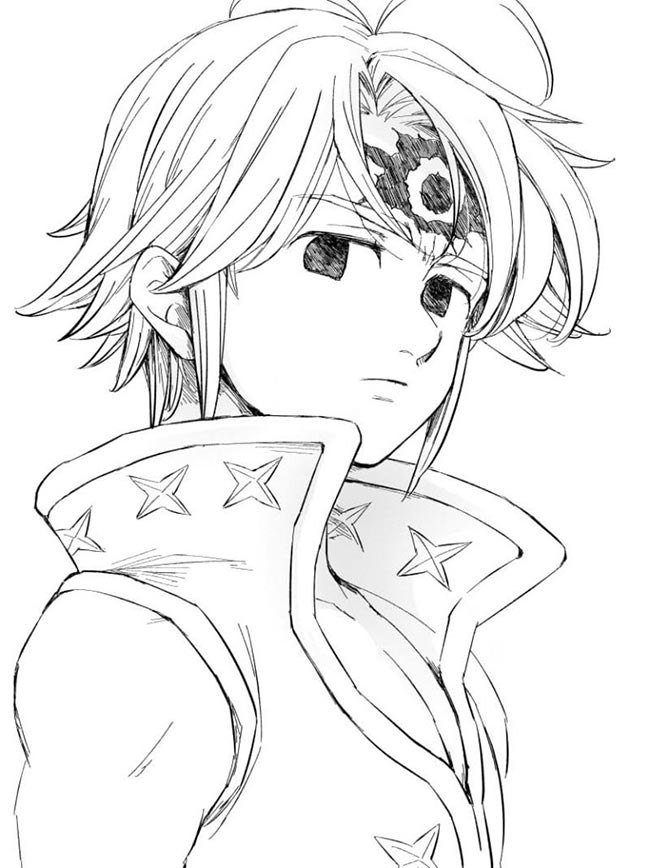 27+ Desenhos de Escanor para Imprimir e Colorir/Pintar