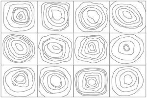 21+ Desenhos do Kandinsky para Imprimir e Colorir/Pintar