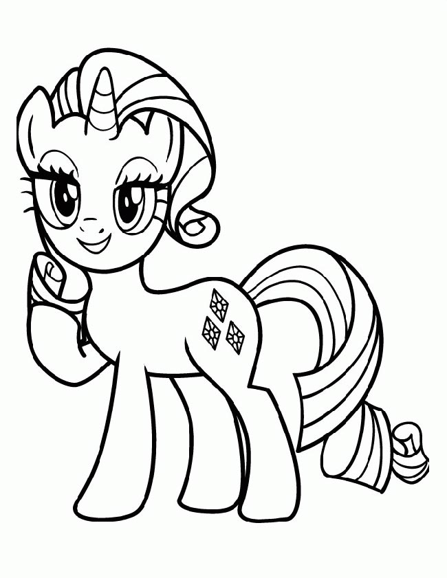 21+ Desenhos de Rarity (Meu Pequeno Ponei) para Imprimir e Colorir