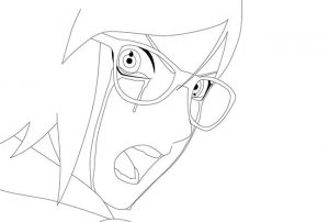27+ Desenhos da Sarada Uchiha para Imprimir e Colorir