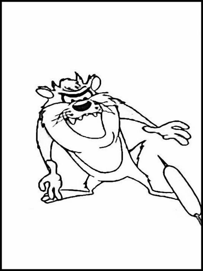 25+ Desenhos do Taz Mania para Imprimir e Colorir/Pintar