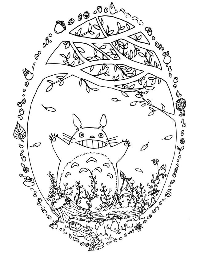 27+ Desenhos do Totoro para Imprimir e Colorir/Pintar