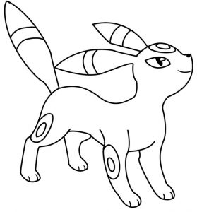 21+ Desenhos do Pokémon Umbreon para Imprimir e Colorir