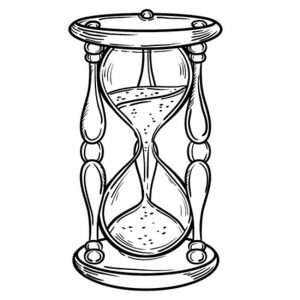 25+ Desenhos de Ampulheta para Imprimir e Colorir/Pintar