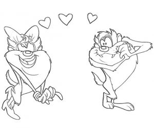 25+ Desenhos do Taz Mania para Imprimir e Colorir/Pintar