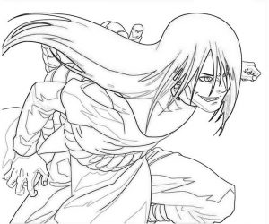 21+ Desenhos do Orochimaru para Imprimir e Colorir/Pintar