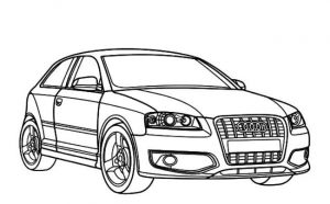 21+ Desenhos de Audi para Imprimir e Colorir/Pintar