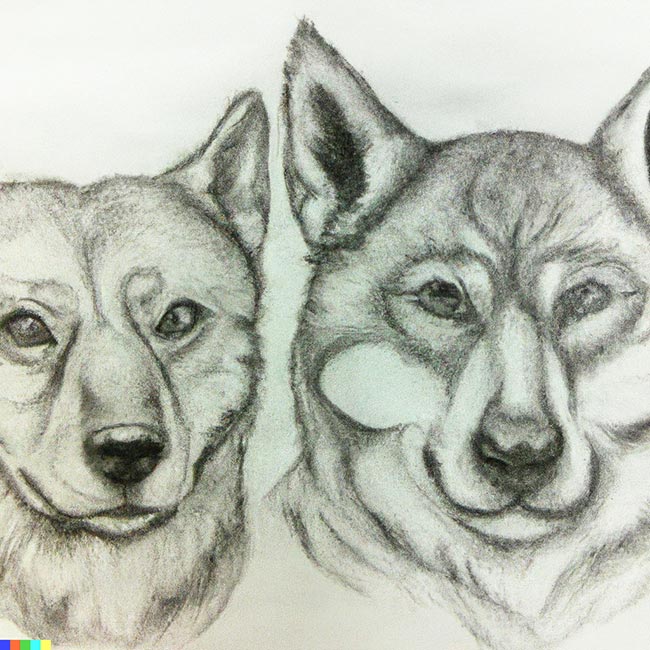 Como Desenhar Um Lobo Em Pe