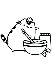 21+ Desenhos Fofos de Pusheen (Gatinho) para Imprimir e Colorir