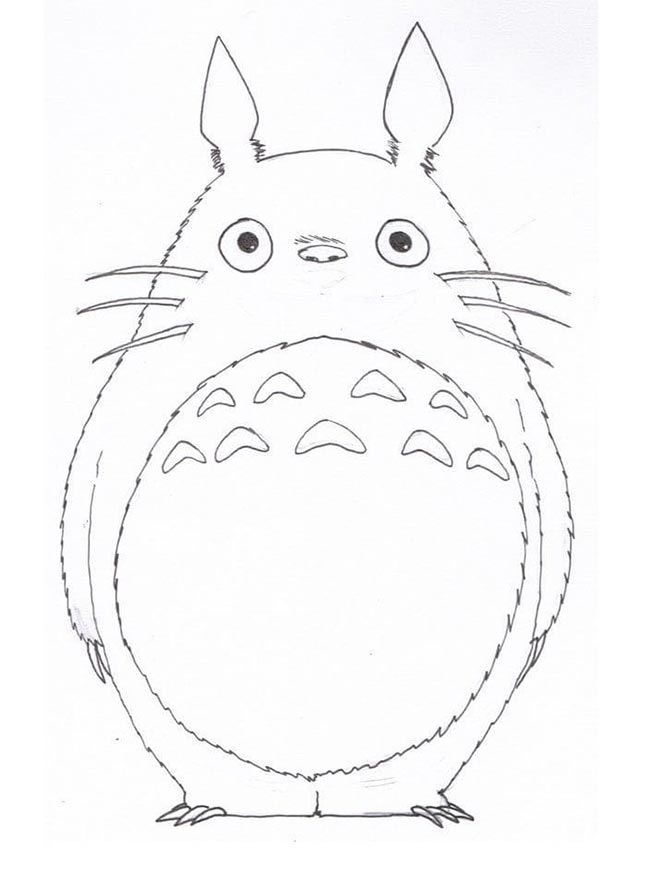 27+ Desenhos do Totoro para Imprimir e Colorir/Pintar