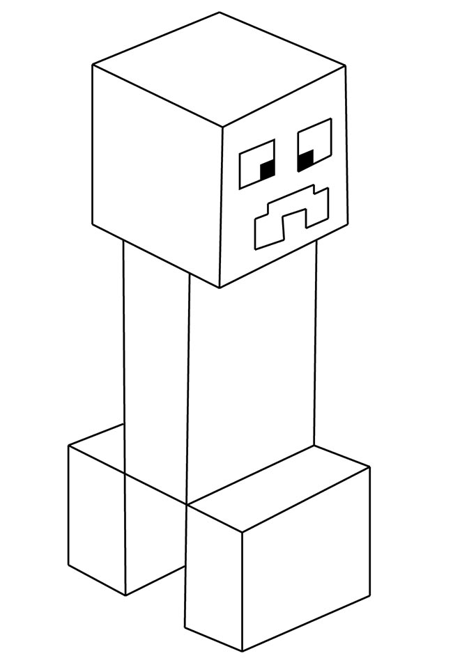 21+ Desenhos de Creeper (Minecraft) para Imprimir e Colorir/Pintar