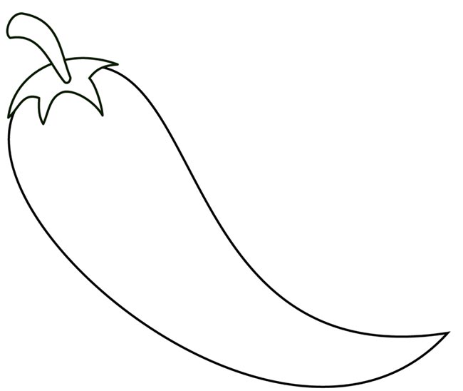 27+ Desenhos de Pimenta para Imprimir e Colorir/Pintar
