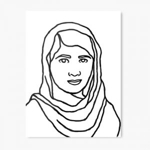 25+ Desenhos de Malala para Imprimir e Colorir/Pintar