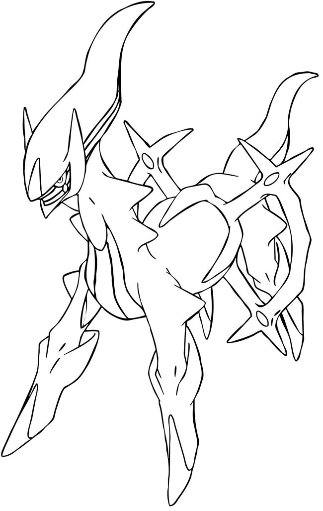 21+ Desenhos do Pokémon Arceus para Imprimir e Colorir