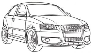 21+ Desenhos de Audi para Imprimir e Colorir/Pintar