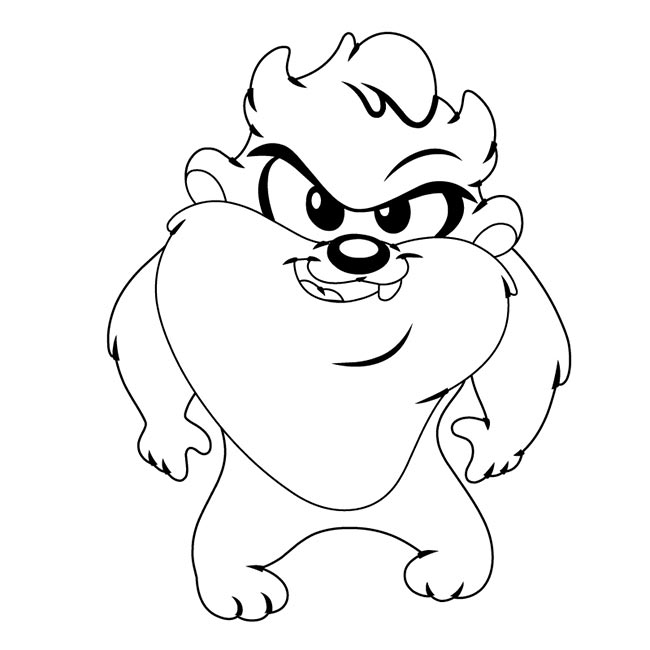 25+ Desenhos do Taz Mania para Imprimir e Colorir/Pintar