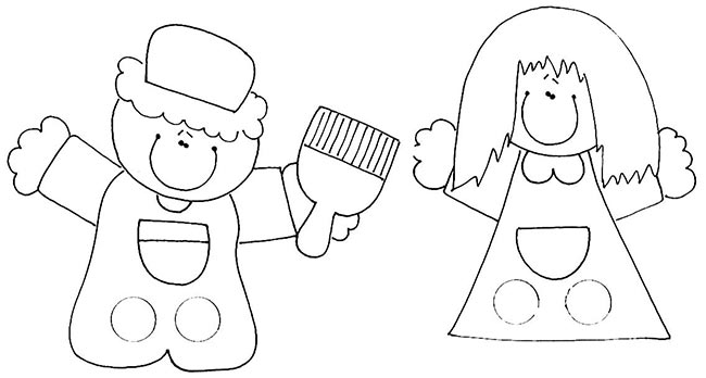 31+ Desenhos para Imprimir, Recortar, Colorir e Montar