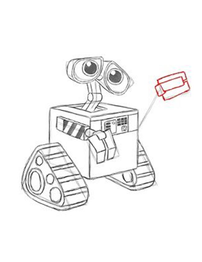 27+ Desenhos do Robô Wally (WALLE) para Imprimir e Colorir