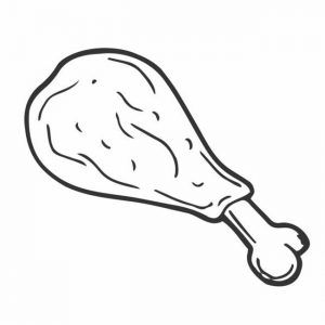 25+ Desenhos de Coxinha para Imprimir e Colorir/Pintar