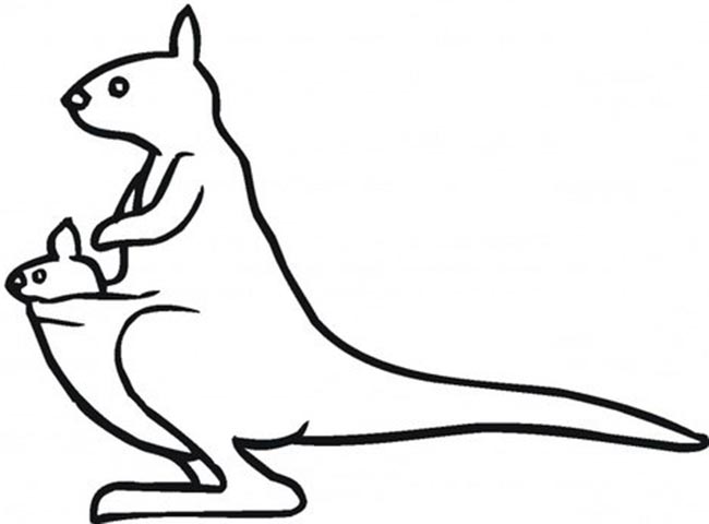 31+ Desenhos de Canguru para Imprimir e Colorir/Pintar