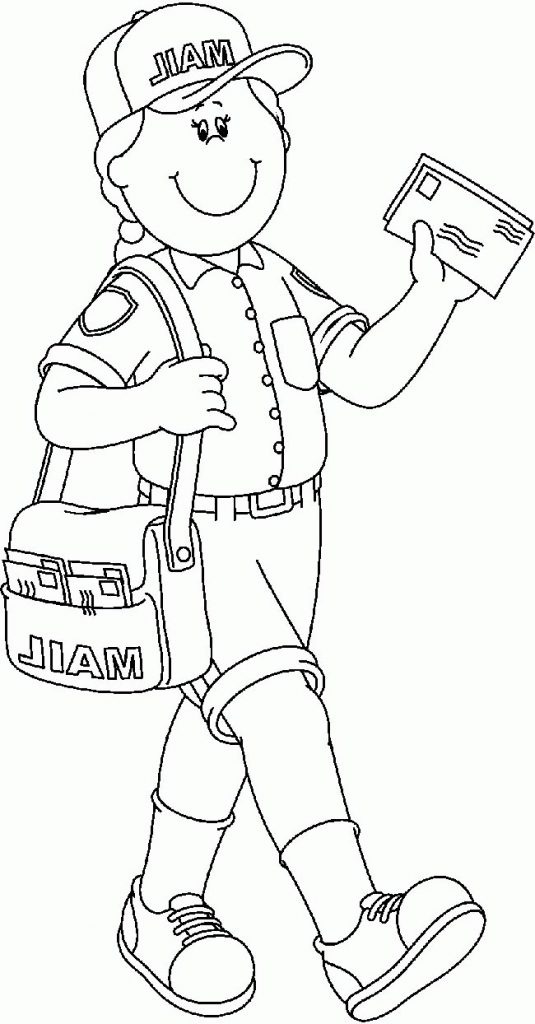 Paulo Carteiro Colorir Postbote Postman Pat Carta Desenho Ausmalbilder ...