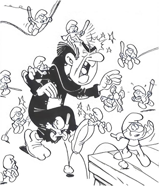 21+ Desenhos do Gargamel dos Smurfs para Imprimir e Colorir