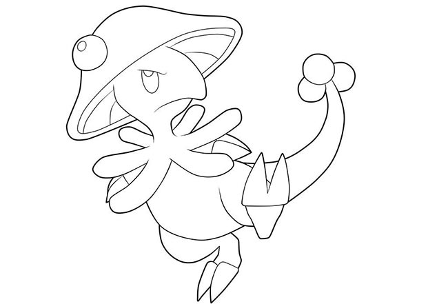 21+ Desenhos do Pokémon Breloom para Imprimir e Colorir/Pintar