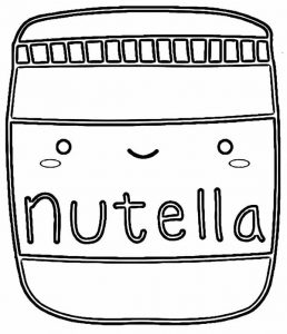 25+ Desenhos de Nutella → Imprimir e Colorir [Grátis]