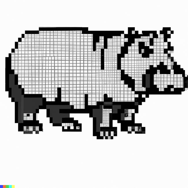 35+ Desenhos em Pixel (Pixelados) para Imprimir e Colorir/Pintar