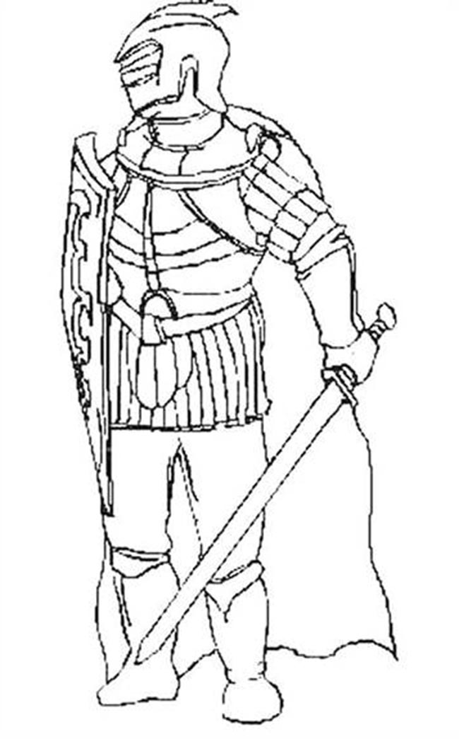 25+ Desenhos de Cavaleiro para Imprimir e Colorir/Pintar