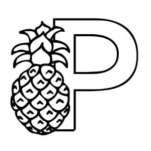 35+ Moldes/Desenhos da Letra P para Imprimir e Colorir/Pintar