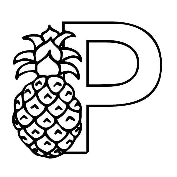 35+ Moldes/Desenhos da Letra P para Imprimir e Colorir/Pintar