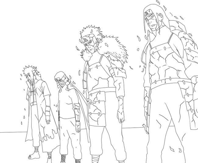 27+ Desenhos de Hokages para Imprimir e Colorir/Pintar