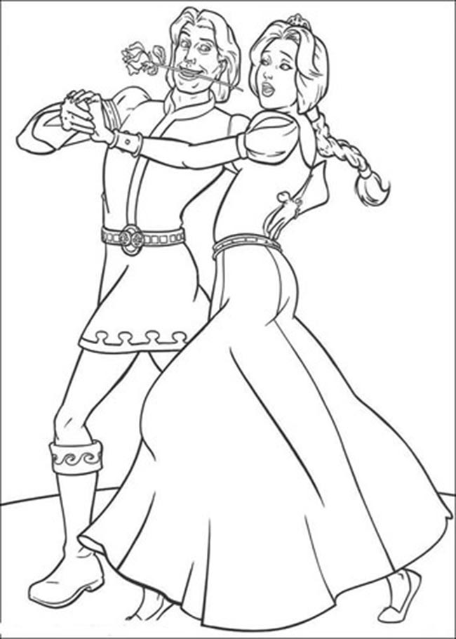 25+ Desenhos do Príncipe do Shrek para Imprimir e Colorir/Pintar