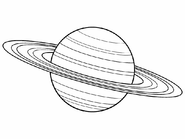 31+ Desenhos do Planeta Saturno para Imprimir e Colorir/Pintar