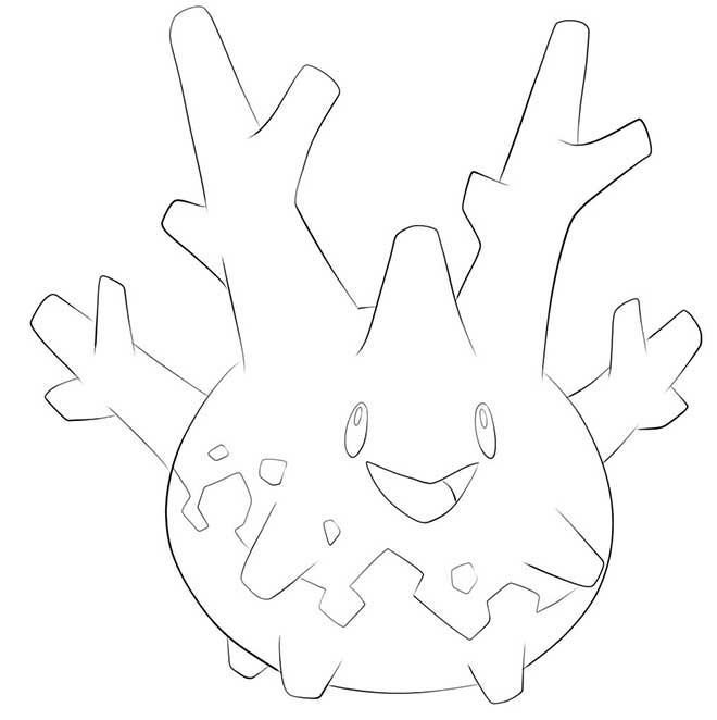 21+ Desenhos de Pokémon Corsola para Imprimir e Colorir/Pintar