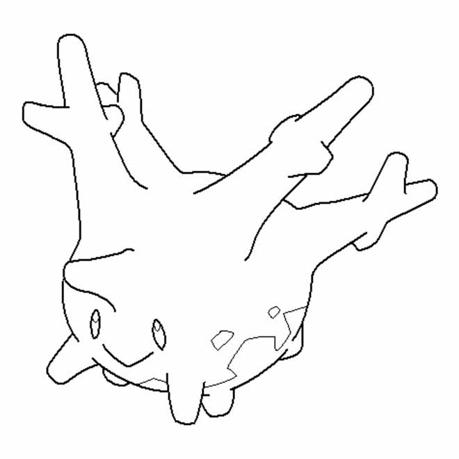 21+ Desenhos de Pokémon Corsola para Imprimir e Colorir/Pintar
