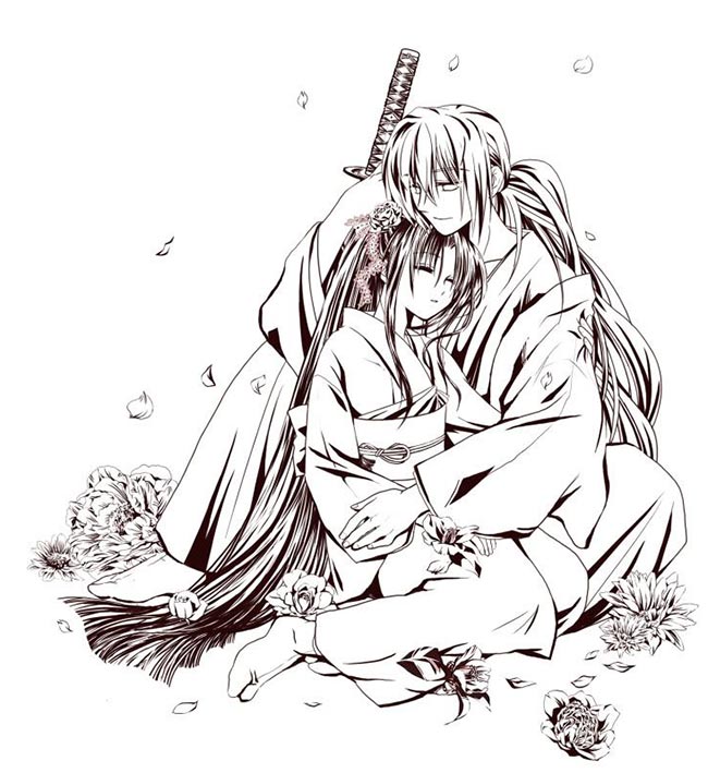 25+ Desenhos do Samurai X para Imprimir e Colorir/Pintar