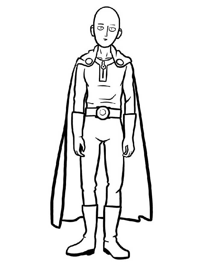 25+ Desenhos do Anime One Punch Man para Imprimir e Colorir