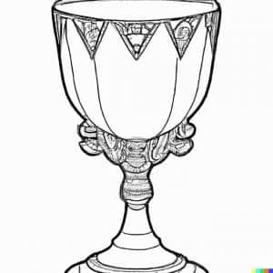 21+ Desenhos de Cálice para Imprimir e Colorir/Pintar