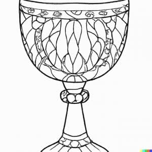 21+ Desenhos de Cálice para Imprimir e Colorir/Pintar