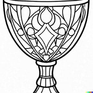21+ Desenhos de Cálice para Imprimir e Colorir/Pintar