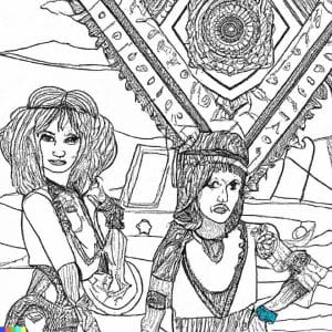 25+ Desenhos de Cigana e Cigano para Imprimir e Colorir/Pintar