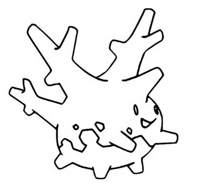 21+ Desenhos de Pokémon Corsola para Imprimir e Colorir/Pintar