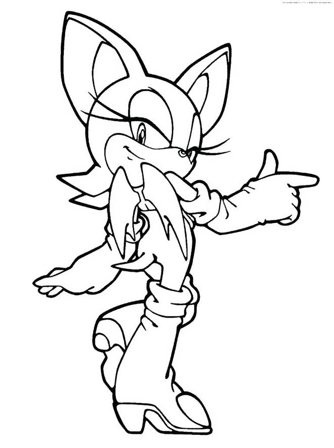 31+ Desenhos de Rouge the Bat (Sonic) para Imprimir e Colorir